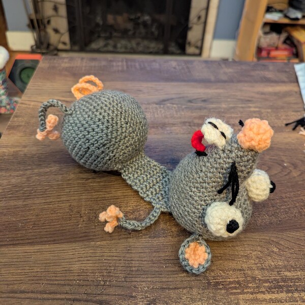 Crochet DOOR STOP Pattern, PDF Rat Door Stop, Crochet Rat, English Door ...