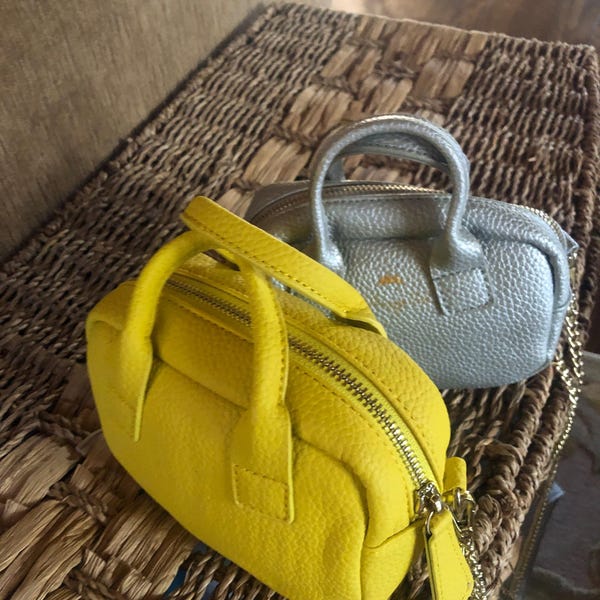 Baby Blue Mini Bag Purse, Blue Purse With Detachable Gold Chain Cross ...