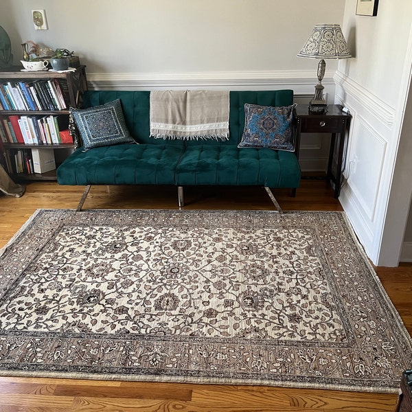 4x3 Gorgeous Turkish Mamluk Area Rug/ Afghan Handmade Plush Wool Rug ...