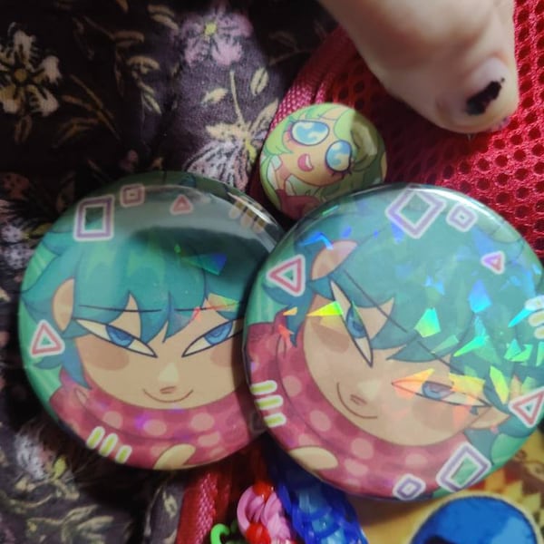 YTTD [your Turn to Die] Holographic Button Pins - Etsy