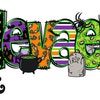 Halloween Doodle Letters With Clip Art PNG Files, Make Your Own Name ...