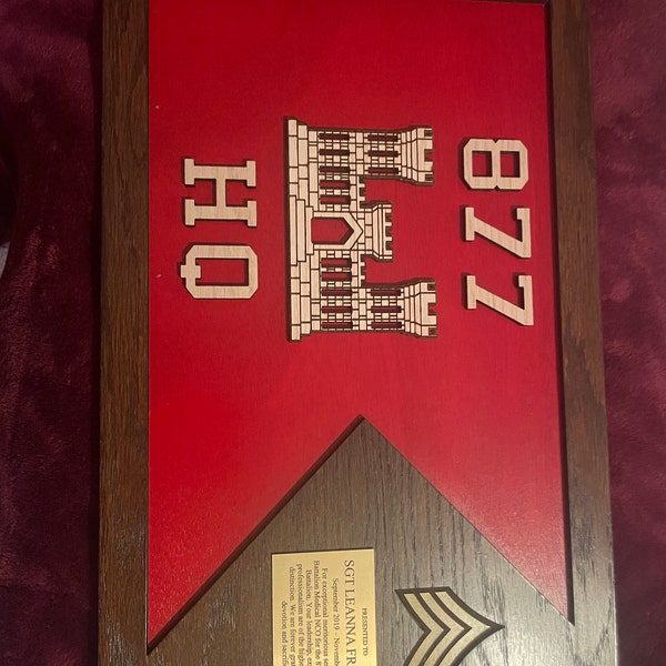 Engineer Company Guidon Plaque - Etsy