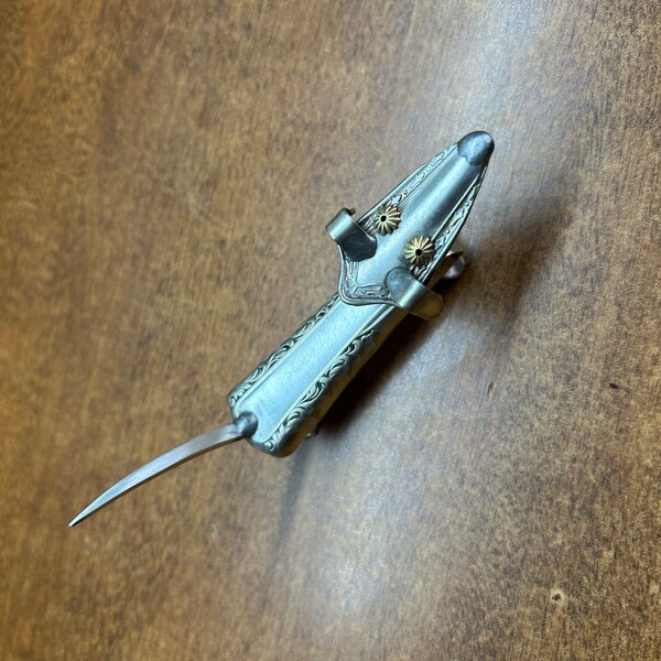 Dachshund Dog Silverware Art Small Sculpture Vintage Silverplated ...