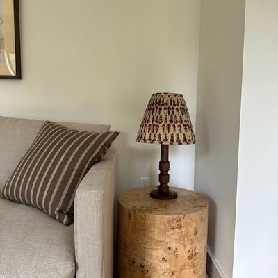 Chocolate Brown Satin Drum Lampshade Satin-chocolate Lamp Shade ...