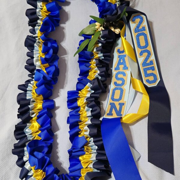 Ribbon Graduation/celebration Ruffled Lei - Etsy