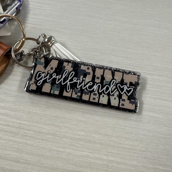 Military Wife Keychain, Army, USAF, Air Force, Navy, USMC, Air Force ...