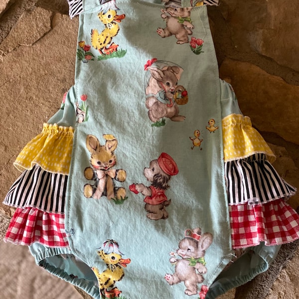 Baby Pattern PDF, Ruffled Baby Romper, Bubble Pattern for Boy or Girl ...