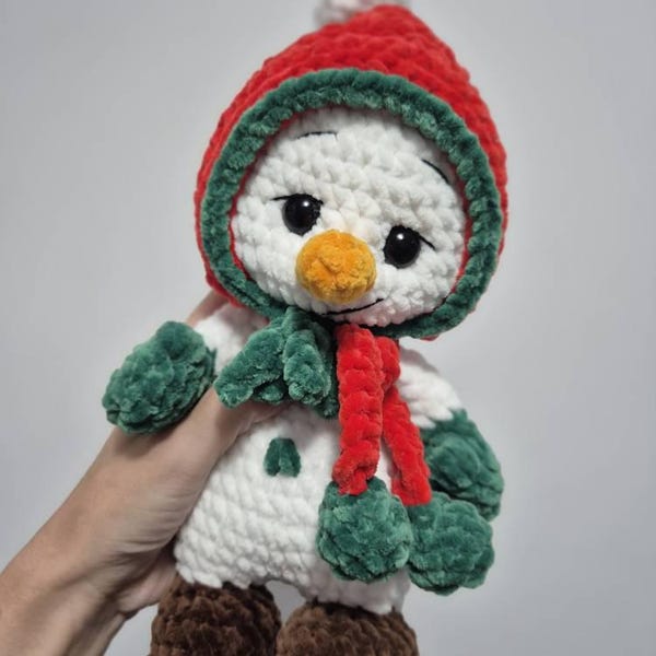 Baby Alby (whity) Snowman / Crochet Snowman Pattern/ Amigurumi (PDF ...