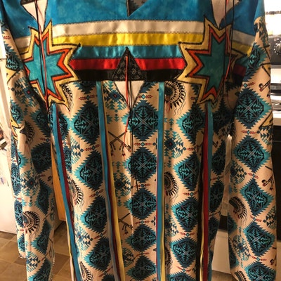 Plains Native American Ribbon Shirt Pattern - Etsy