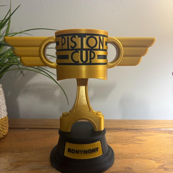 Personalized Piston Cup Name Trophy | 3D Printed - Etsy