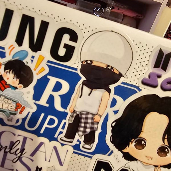 Yoongi El Capitxn Shibal DDAY Concert Vinyl Waterpoof Sticker Suga ...