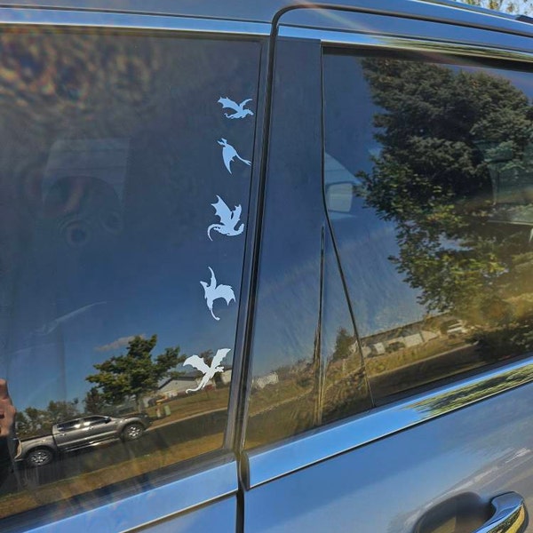 Car Decal, Andarna, Fourth Wing, Tairn, Thingy Thingz, Custom, Bookish ...