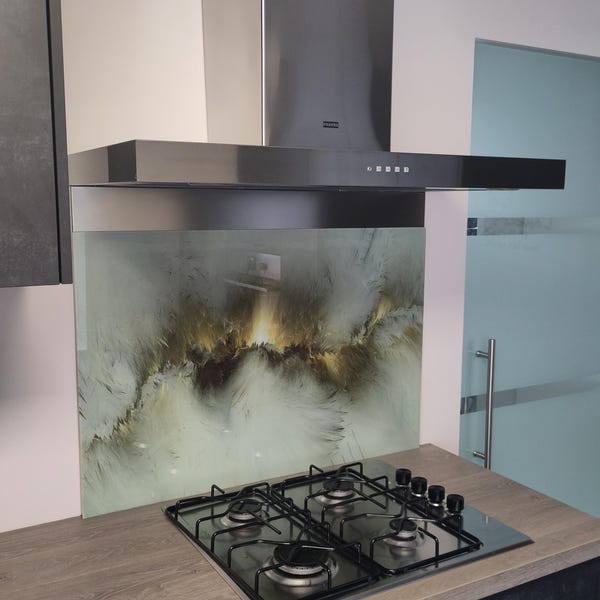 Custom Kitchen Backsplash Heatproof Wall Panel for Stove Modern Wall ...