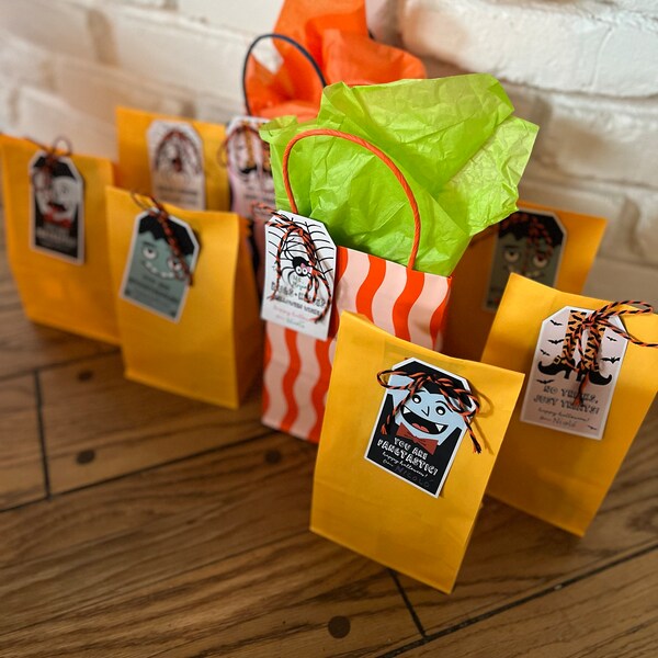 Printable Tags for Halloween, Party Treat Bags Tag, Gifts for ...