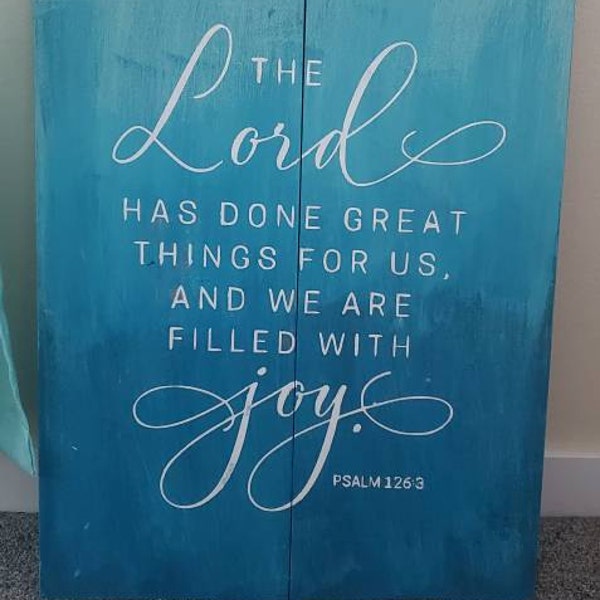 The Lord Has Done Great Things for Us, Psalm 126:3, Bible Verse Prints ...
