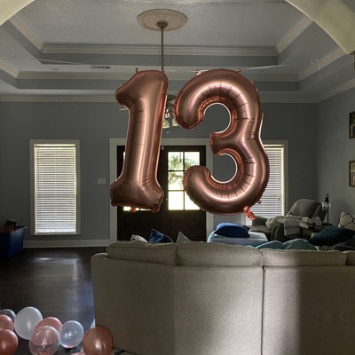 13th Birthday Decorations, 13 Birthday Party Supplies 13 Rose Gold ...