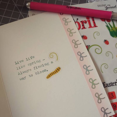 April Bullet Journal Sticker Sheet Basics Spring Themed Stickers for ...