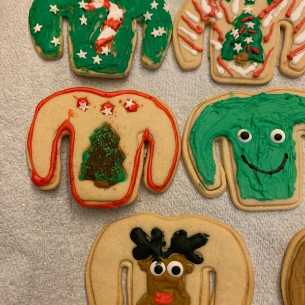 Ugly Sweater Cookie Decorating Kit (large Cookies) ,**INCLUDES 24 ITEMS ...