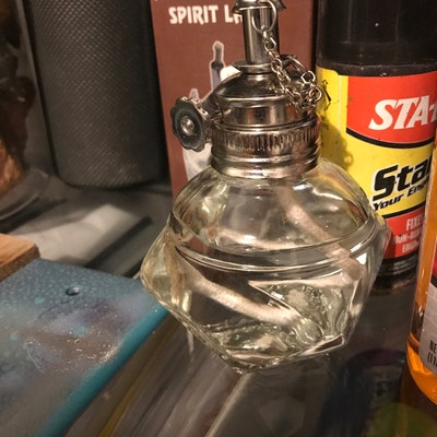Alcohol Glass Burner Lamp Adjustable 3/16 Wick Extra Wick Jewelers Low ...