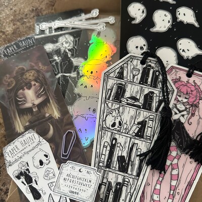 Dark Forest Daily Planner Spooky Cute Goth Stationery - Etsy