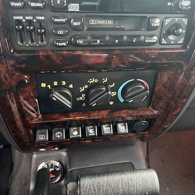 97-01 Jeep Cherokee XJ Switch Panel Fits 6 OEM Switches Passenger Side ...