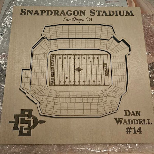Custom 3D Layered Stadium Art: Laser Cut Wood - Etsy
