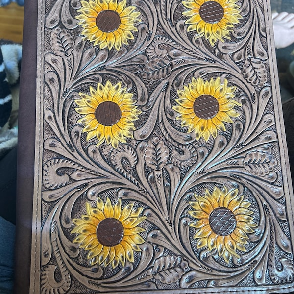 Tooled Leather Pocket Knife Sheath Tooled Floral Design Folding Knife ...