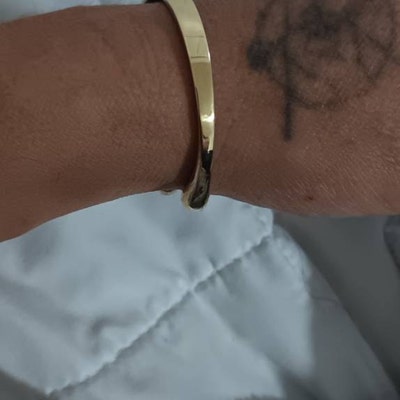 Bali Bracelet / Pierre de Lune / Laiton / Jonc /Boho / Bangle / Tribal ...