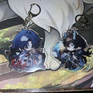 Set of 2pcs LINK CLICK Accessories Acrylic Keychain Charm - Etsy