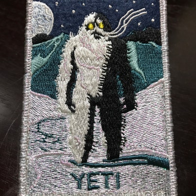 YETI Patch Cryptozoology Tracking Society Yetti Abominable Snowman ...