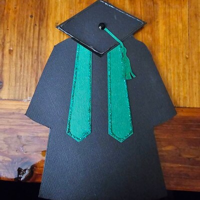 Cap & Gown Graduation Gift Card Holder SVG File for Cricut Silhouette ...