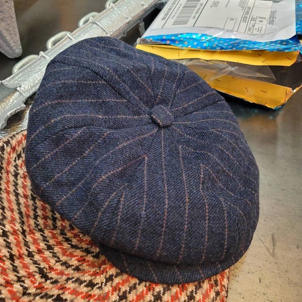 Green Herringbone Cadet Cap, Wool Army Style Hat, Unisex Military Cap ...