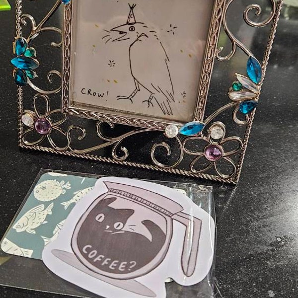 Huh? Cat Sticker I Cat Lover | Cat Stationery | Cute Stickers | Laptop ...