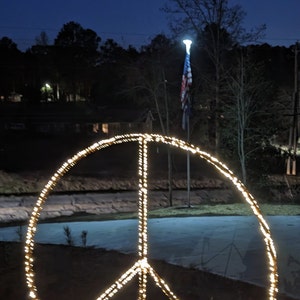 Outdoor Metal Peace Sign Garden Art Five and One Half Feet Tall - Etsy