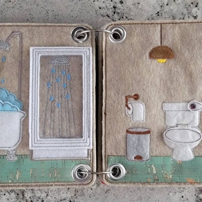 Quiet Book Page Embroidery Design, Toddler Quiet Book Pattern, in the ...