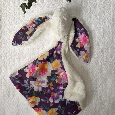 Bunny Lovey Sewing PATTERN Instant Download, DIY Baby Lovey in Minky ...