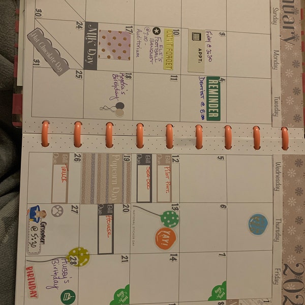 School Event Functional Planner Stickers Back to School Events - Etsy