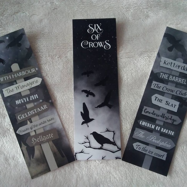 05. Six of Crows Inspired Bookmarks - Options Available - Etsy