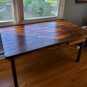 Metal Table Legs Post Style Adjustable Feet Choose your | Etsy