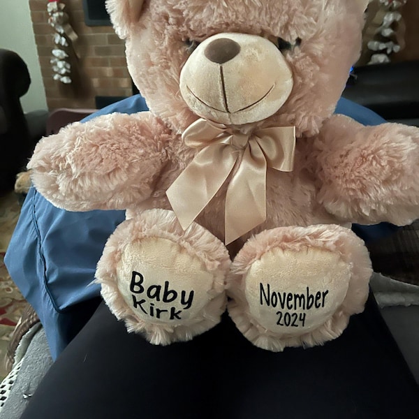 Personalized Teddy Bears-stuffed Bear-my First Teddy Bear-birthday Gift ...