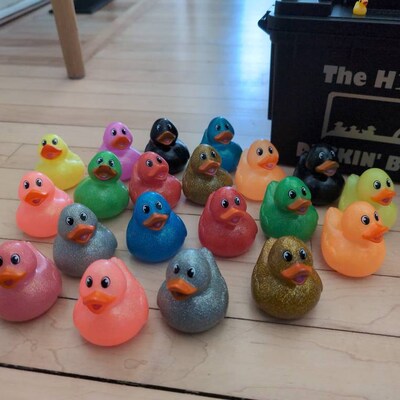 Duck Duck Holder, Black Personalized Rubber Duck Storage, Duck Carry ...