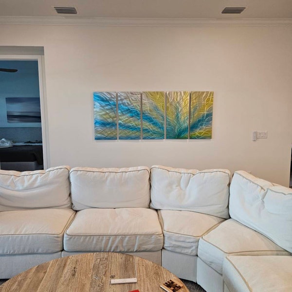 Lighted Metal Wall Art-metal Wall Sculpture -color Changing Wall Art ...