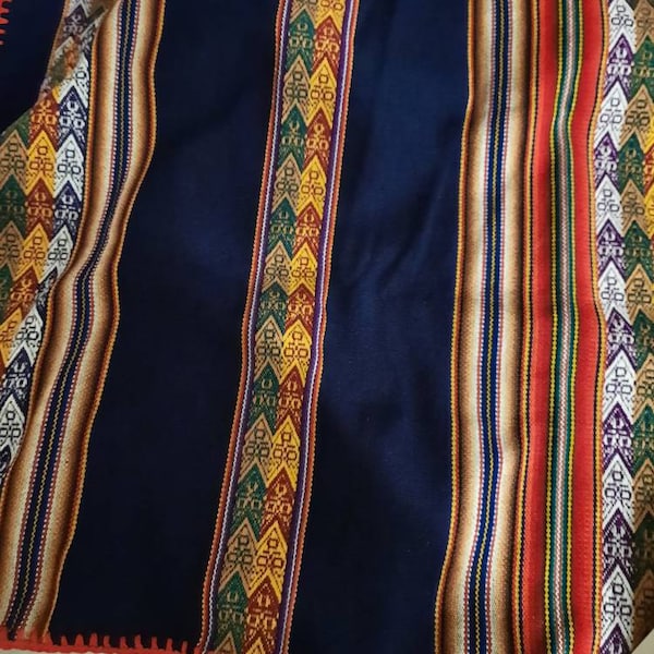 Peruvian Shaman Hat, Peru Winter Hat Colorful Pom Poms Tassels Earflaps ...