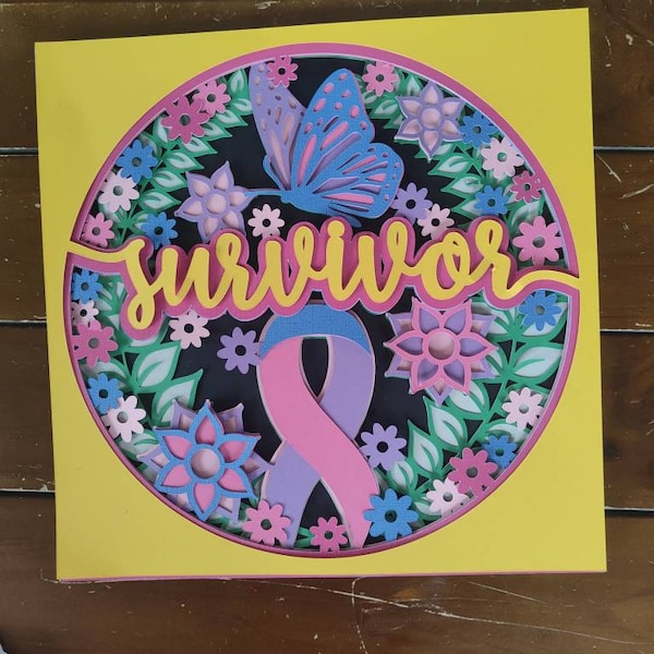 3D SURVIVOR Svg - AWARENESS RIBBON Svg - for Cricut - for Silhouette - Etsy