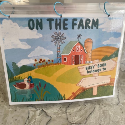Farm Busy Book Printable Toddler Activities Montessori Homeschool ...