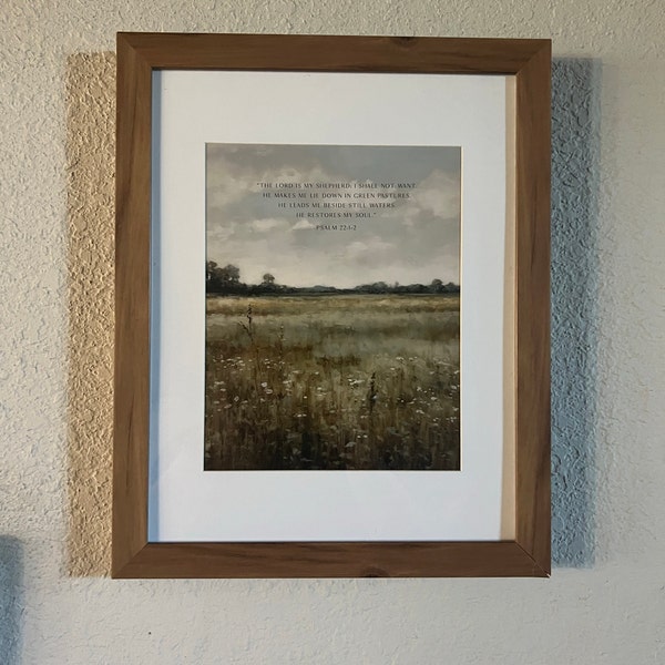 Abstract Scripture Christian Art Prints Luke 12, Psalm 23, Psalm 46 Set ...