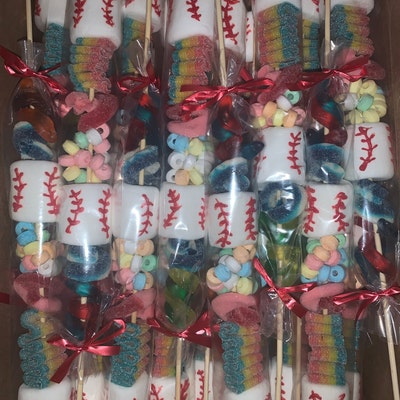 Shark Party Favors Candy Kabobs, Sweet Treats Birthdays Foot Long Baby ...