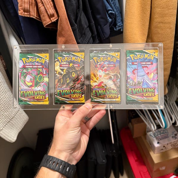 Booster Pack Display Case, Display 1 - 4 Booster Packs (ideal for ...