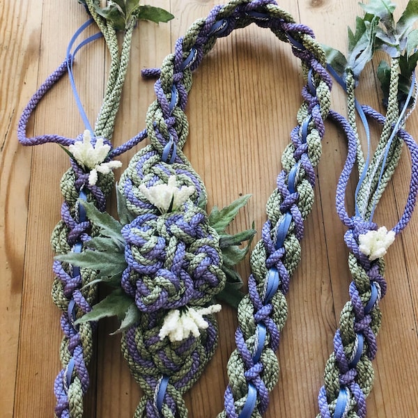 Handfasting Cord - Bloom: Thistle - Bespoke Artisan Wedding Hand-tying ...