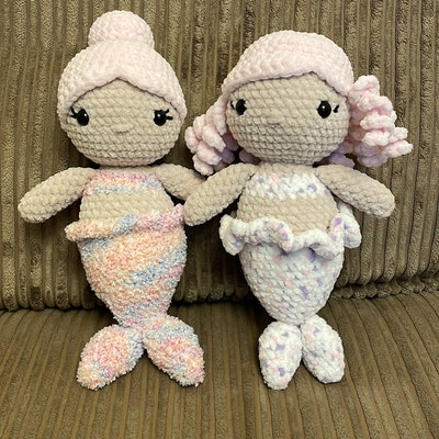 The Original Merbabies Amigurumi Pattern, Crochet Merbaby Plushie ...